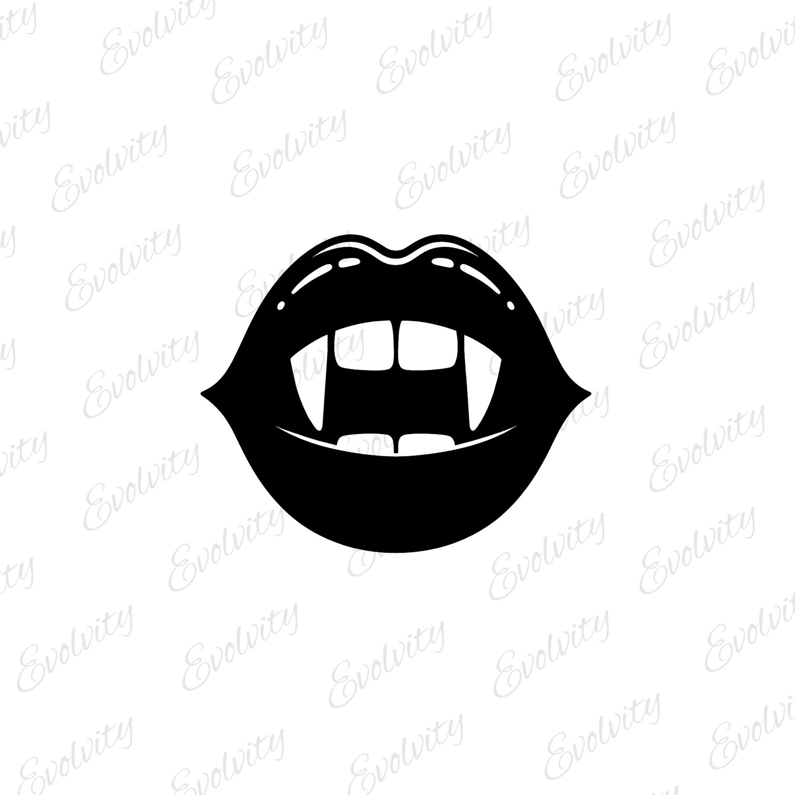 Vampire Teeth SVG Bundle, 7 Vampire Lips Vectors, Vampire Fangs Clipart ...