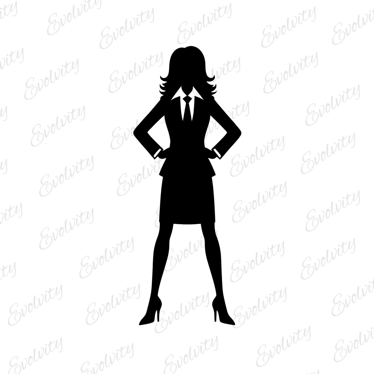 Boss Lady SVG Bundle - 3 Boss Babe Vectors, Woman Silhouette, Feminist ...