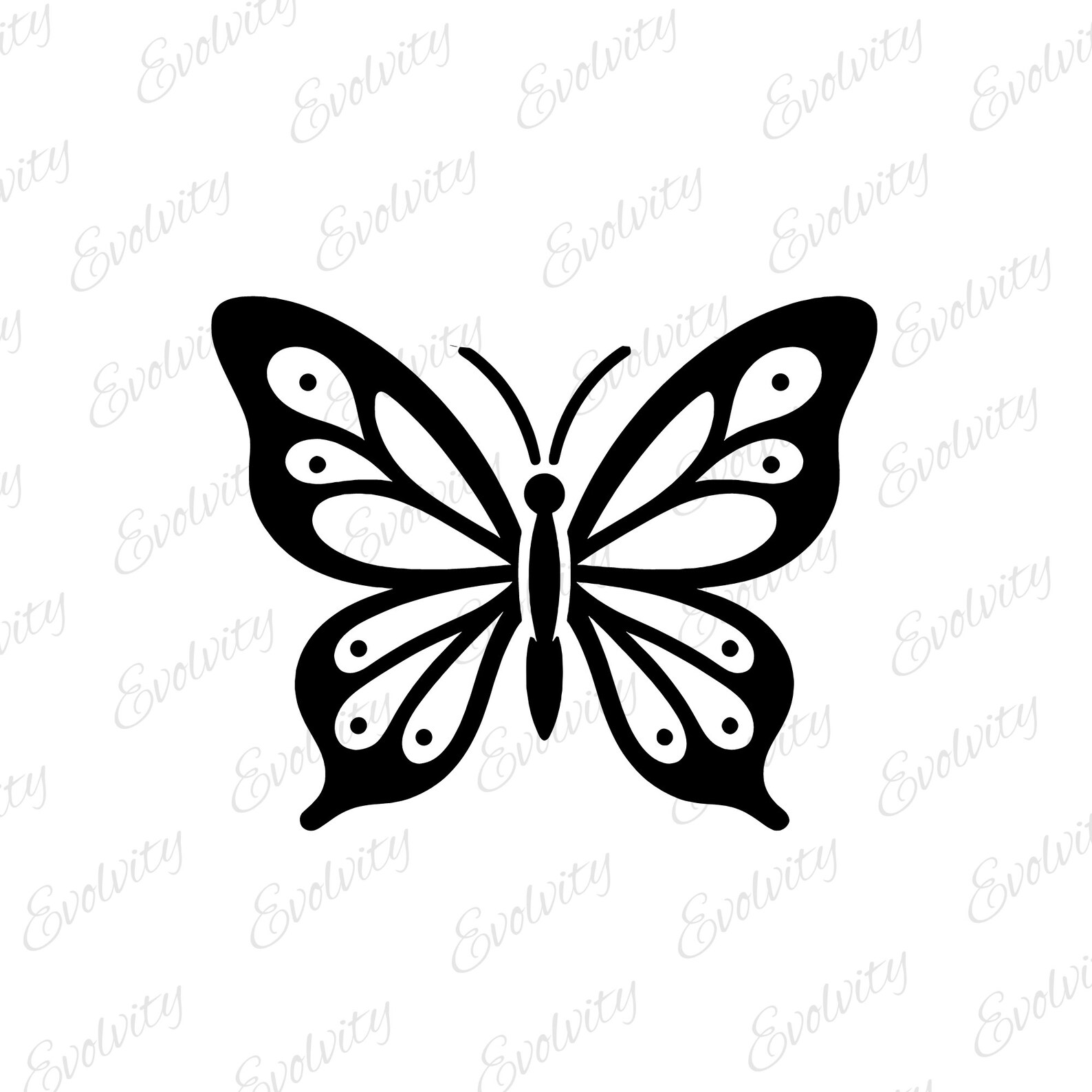 Monarch Butterfly SVG Vector Bundle: Clipart Silhouette (digital ...
