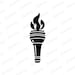 Torch SVG Vector Bundle With 3 Sport Torch Silhouette Clipart PNG ...
