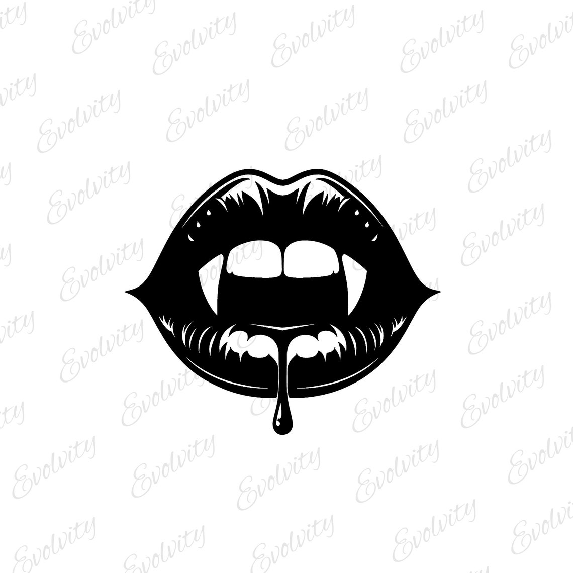 Vampire Teeth SVG Bundle, 7 Vampire Lips Vectors, Vampire Fangs Clipart ...