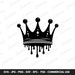 Dripping King Crown Vector, Crown Clipart, King Crown Silhouette ...