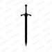 Sword SVG Vector Bundle: Medieval Clipart Silhouette (digital Download ...
