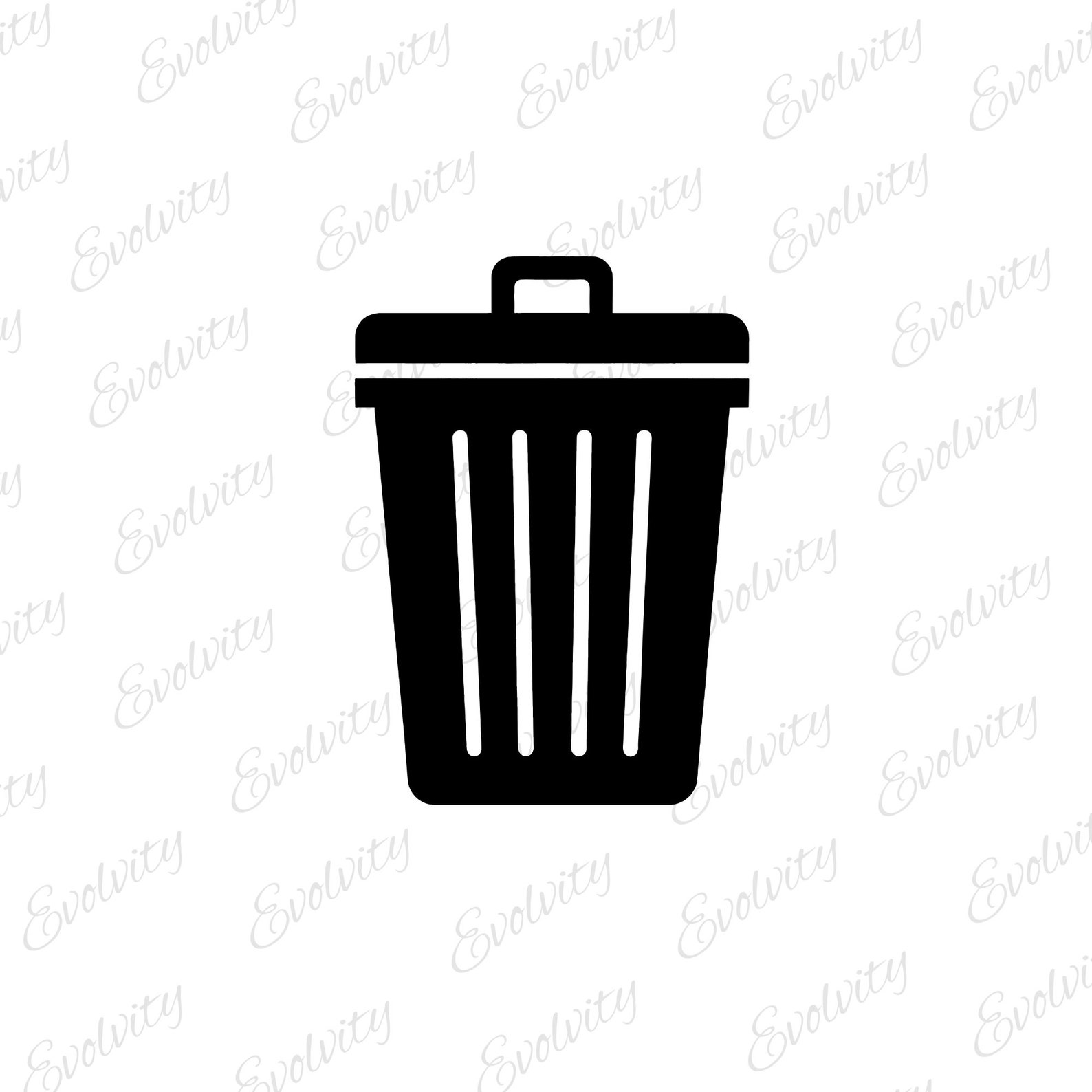 Trash Can SVG Bundle, 7 Trash Can Vectors, Trash Can Clipart, Trash Can ...