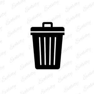 Trash Can SVG Bundle, 7 Trash Can Vectors, Trash Can Clipart, Trash Can ...
