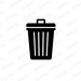 Trash Can SVG Vector Bundle With 7 Trash Bin Clipart Silhouette PNG Cut ...