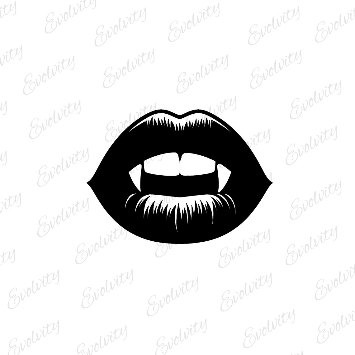 Vampire Teeth SVG Bundle, 7 Vampire Lips Vectors, Vampire Fangs Clipart ...