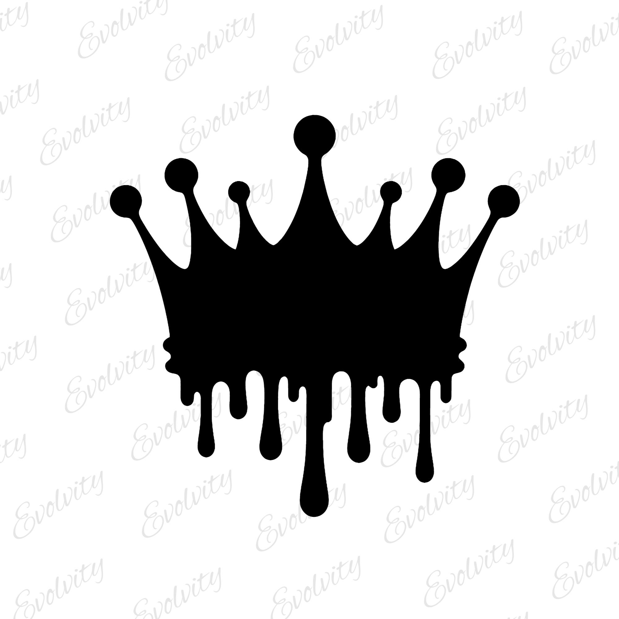 Dripping Crown SVG Bundle, Drippy, Dripping SVG, Dripping Crown Svg ...