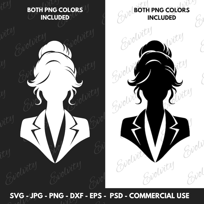 Boss Babe SVG, Boss Lady Clipart, Empowered Silhouette, Strong Woman ...