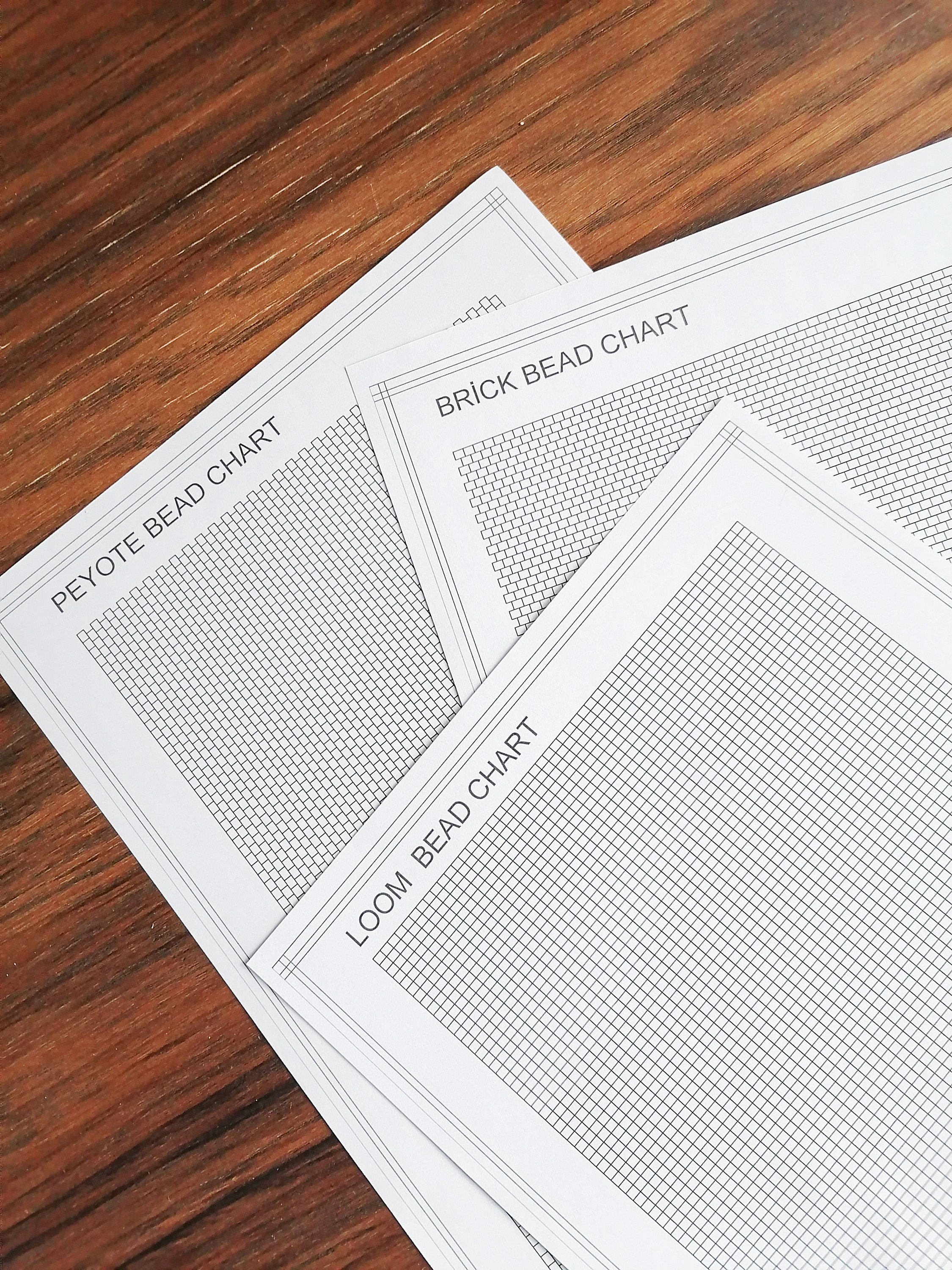 PDF Miyuki Delica Brick Stitch, Peyote, Loom Blank Template,beading ...