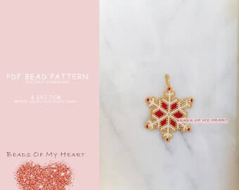 Christmas Beaded Earrings Brick Stitch PDF Pattern for Miyuki - Etsy