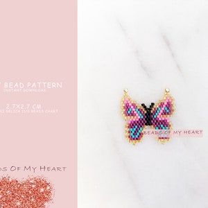 Butterfly Sead Bead Brick Stitch Digital Animal Pdf Pattern - Etsy