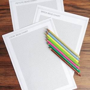 PDF Miyuki Delica Brick Stitch, Peyote, Loom Blank Template,beading ...