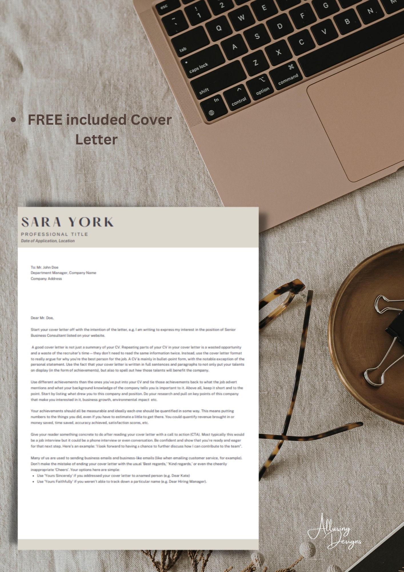 Resume Template Aesthetic Canva - Etsy