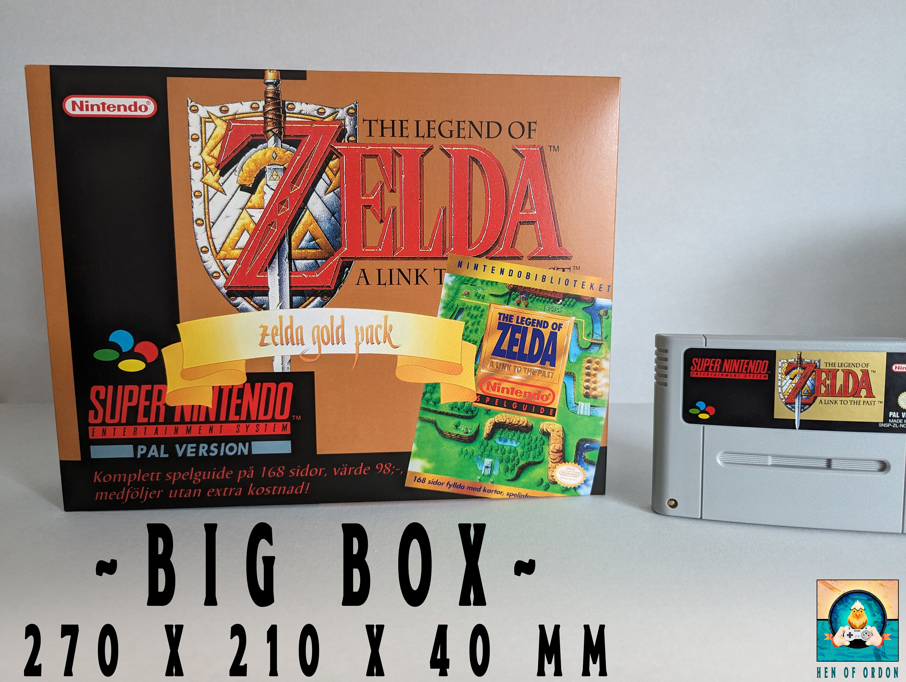 Zelda gold Pack Digital Recreation / Replica the Legend of Zelda a Link ...