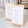 Wood Table Top Display Stand, Table Tent, Menu Holder for Restaurant ...