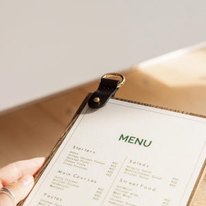 Wooden Menu Board for Restaurant Custom Menu Holder, Tabletop Design ...