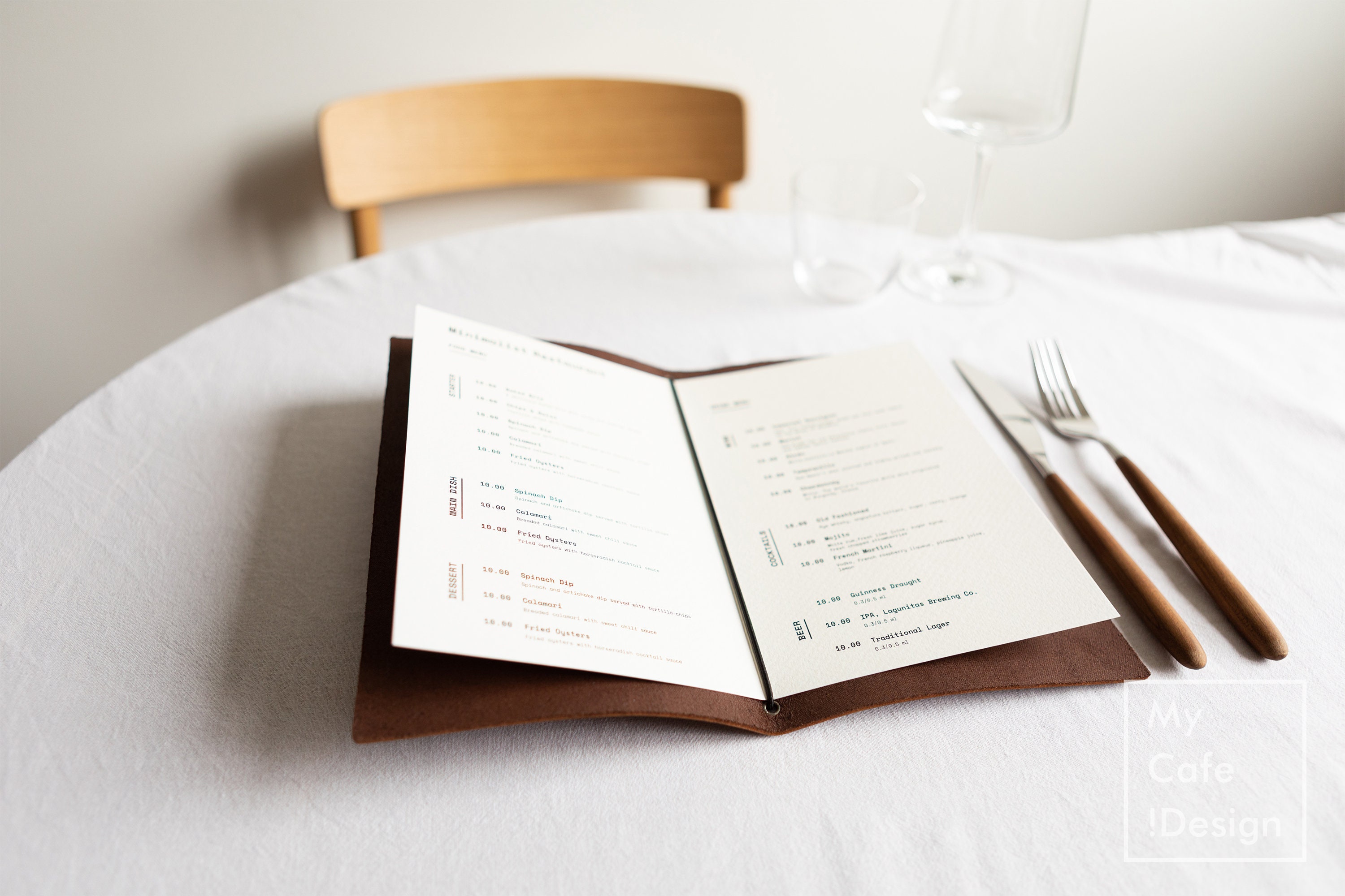 Restaurant Menu Cover Book, Leather Menu Covers, Custom Personalized ...