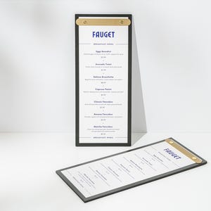 Leather Menu Holder: Custom Clipboard Menu for Restaurant, Cafe & Hotel ...