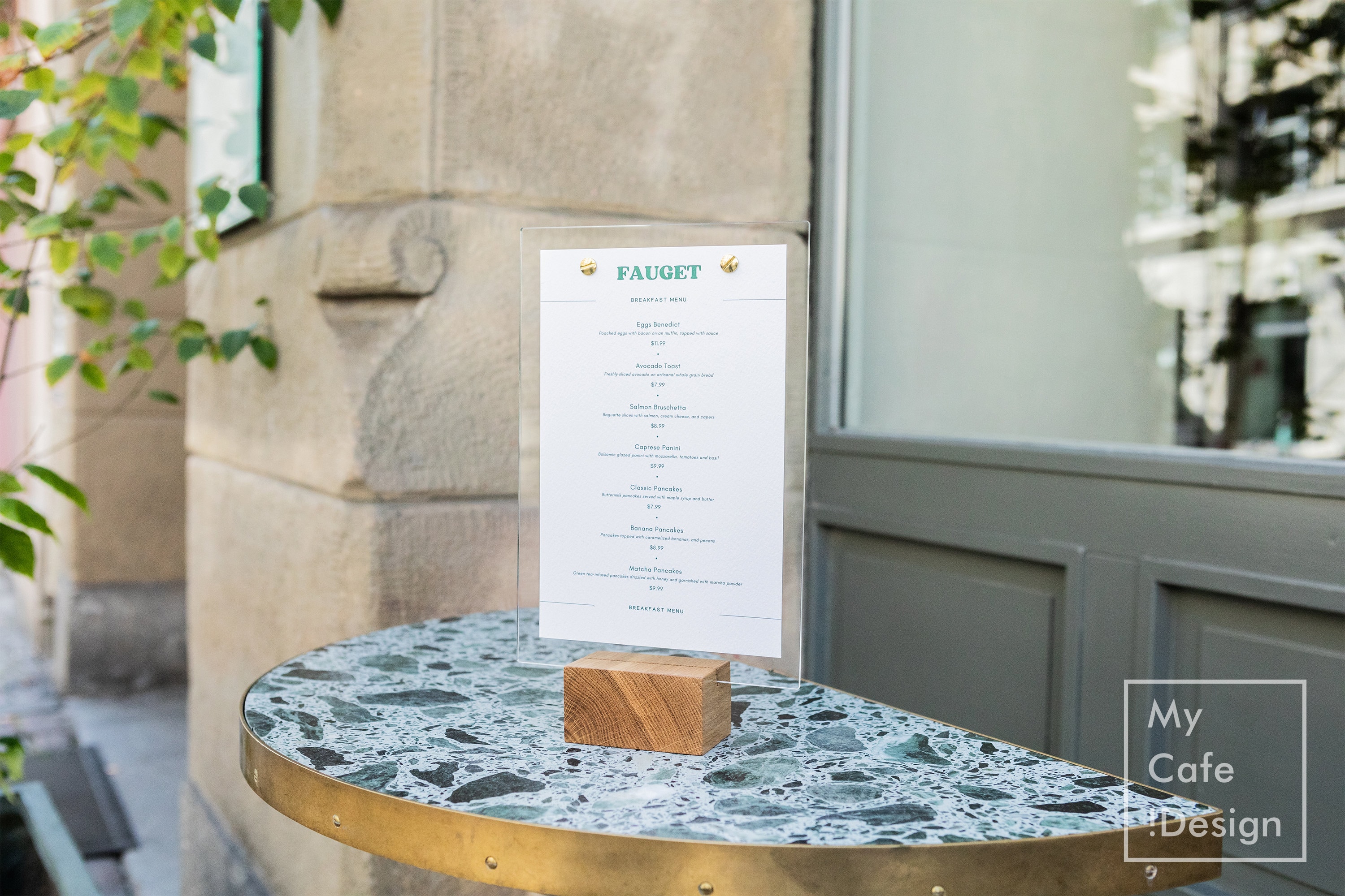 Wooden Table Top Display Menu Holder Acrylic Sign Holder - Etsy