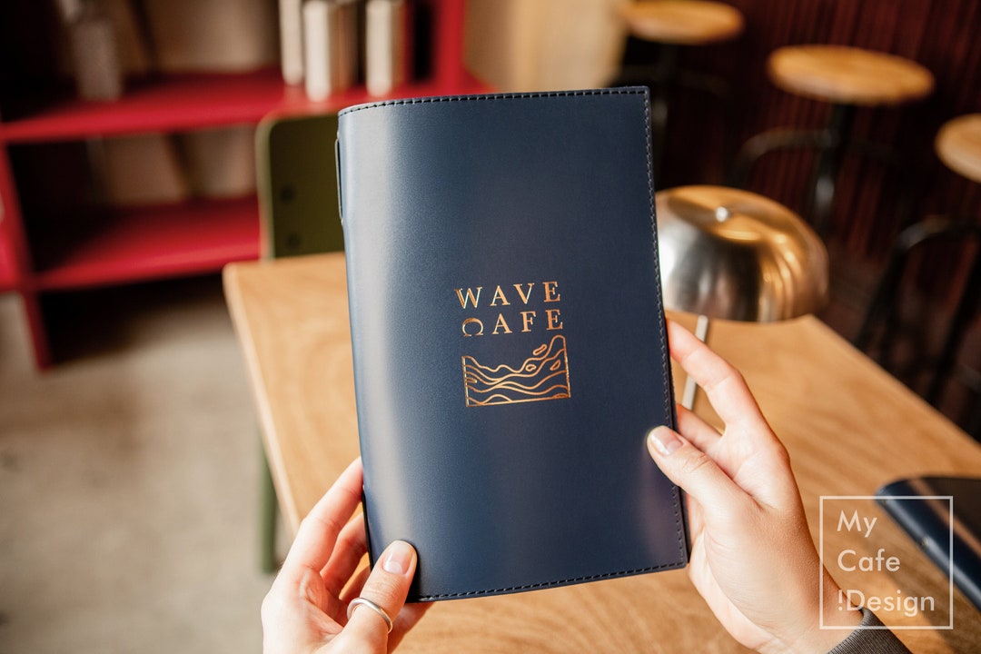 Personalized Menu Cover Design, Custom Menu Folder, Leather Menu Book ...
