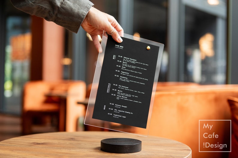 Acrylic Table Top Display Stand, Menu Holder, Table Tents for ...