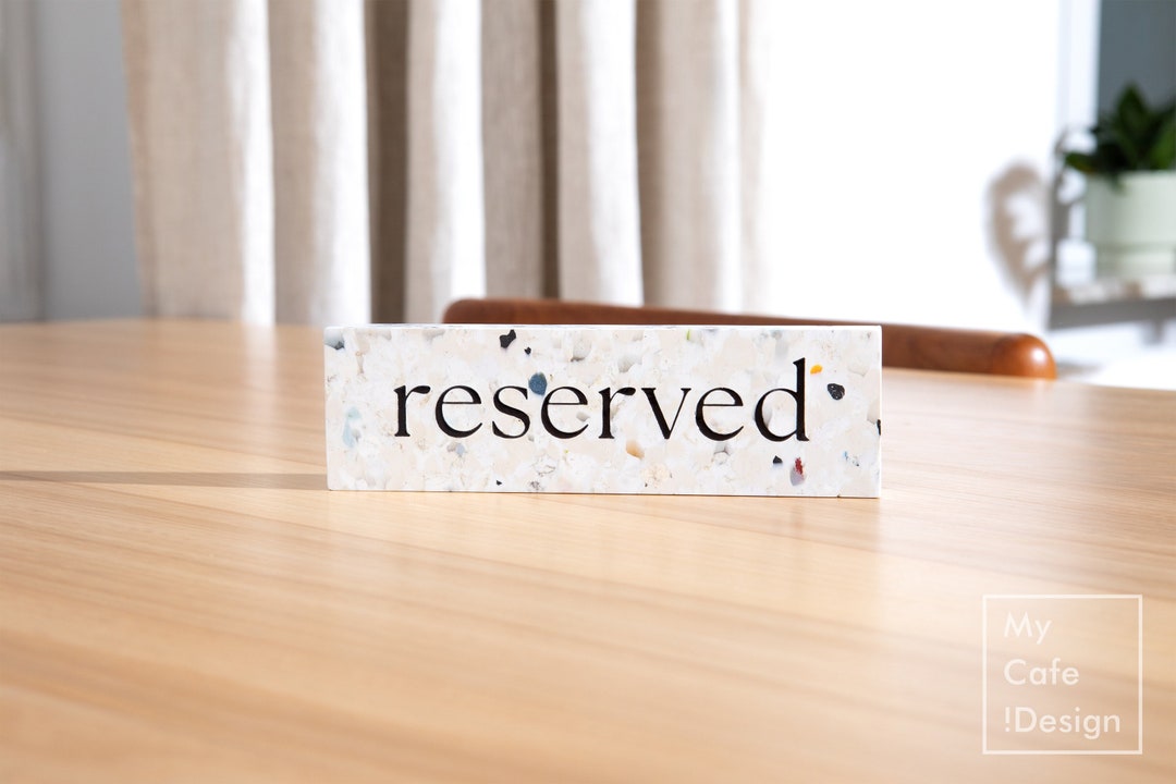 Reserved Signs for Table, Custom Reserved Sign, Acrylic Table Sign ...