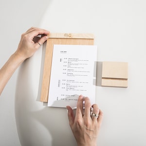 Wooden Menu Sign Holder: Custom Tabletop Menu Display for Restaurant ...