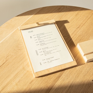 Wooden Menu Holder Stand, Table Menu Wedding Sign, Table Top Menu Board ...