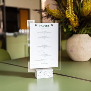 Table Top Display Stand, Menu Holder, Acrylic Sign Holder, Table Tent ...