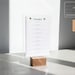 Wooden Table Top Display Menu Holder, Acrylic Sign Holder, Table Tent ...