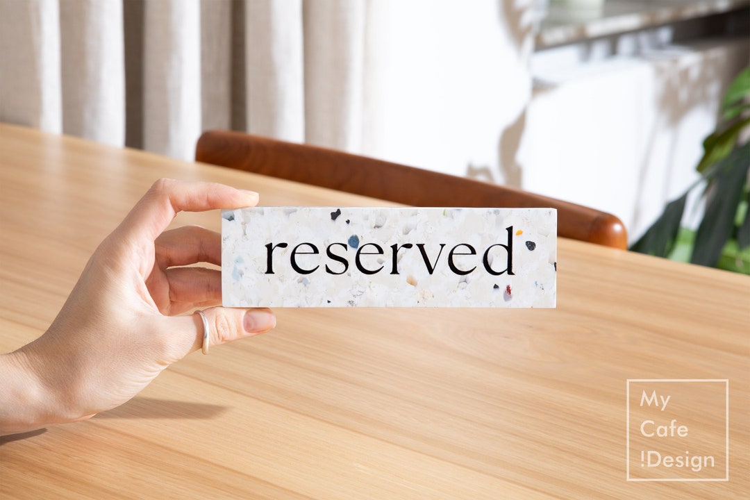 Reserved Table Sign for Restaurant, Cafe or Wedding Ceremony, Acrylic ...