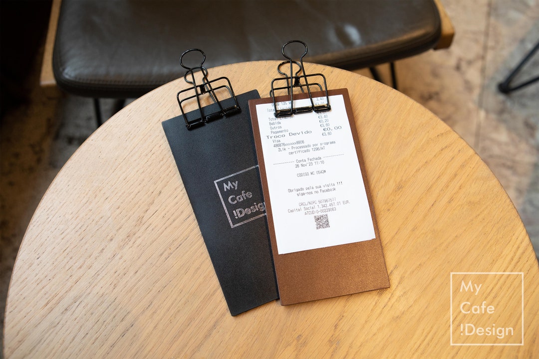 Leather Check Presenter, Bill Holder, Check Holder, Restaurant Check ...