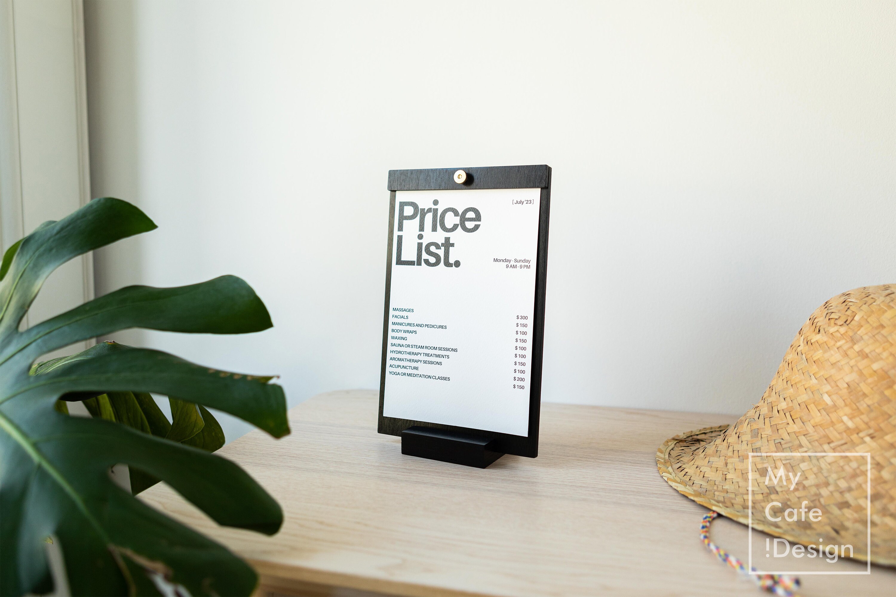 Wooden Table Tent, Menu Holder, Wood Clipboard, Table Stand Menu ...