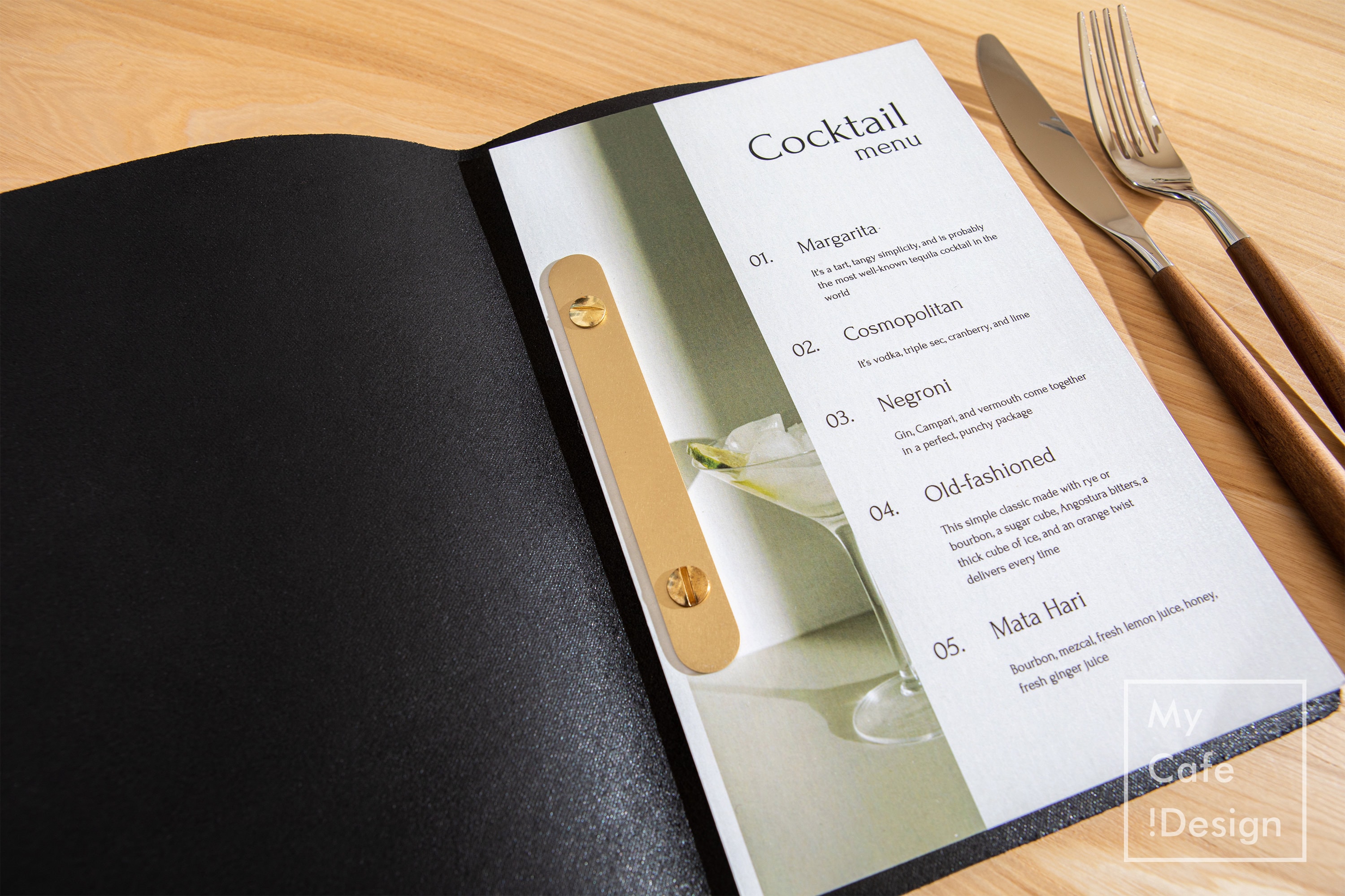 Restaurant Menu Cover, Leather Menu Holder, Porte Menu, Personalized ...