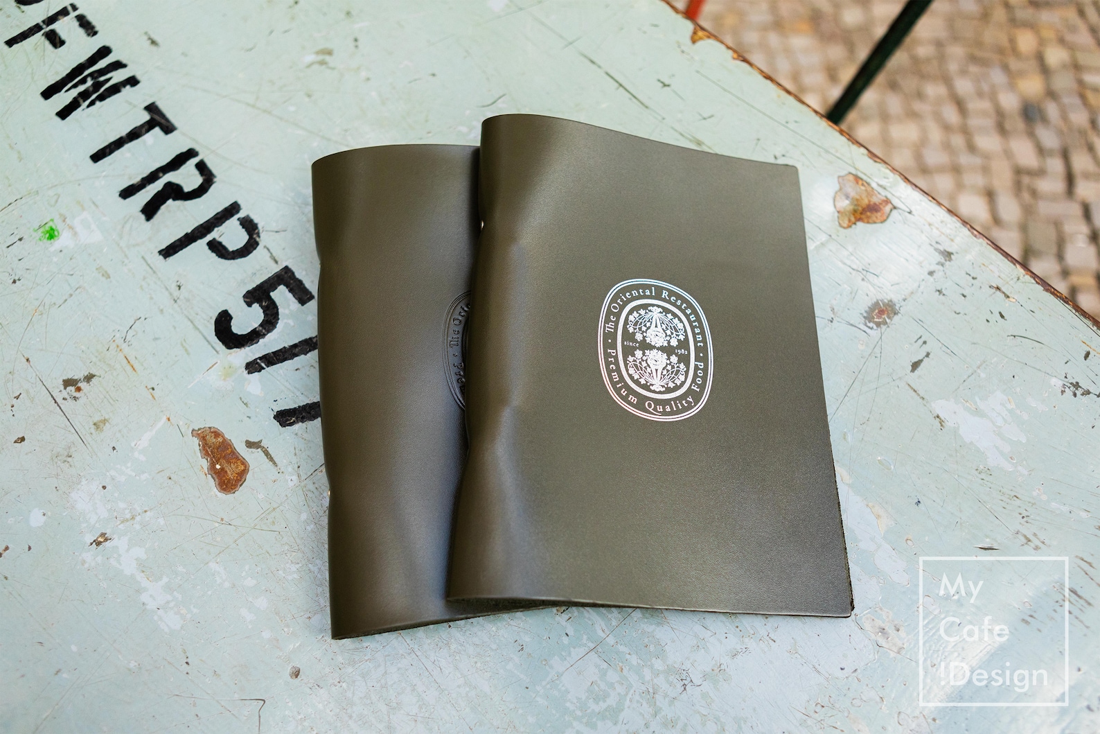 Leather Menu Cover: Personalized Menu Book for Restaurant, Cafe & Bar ...