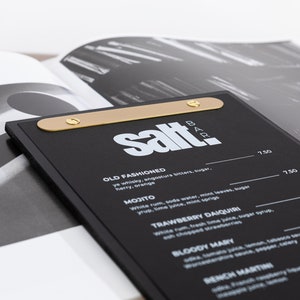 Leather Menu Covers, Restaurant Menu Holder, Clipboard Menu, Cocktail ...