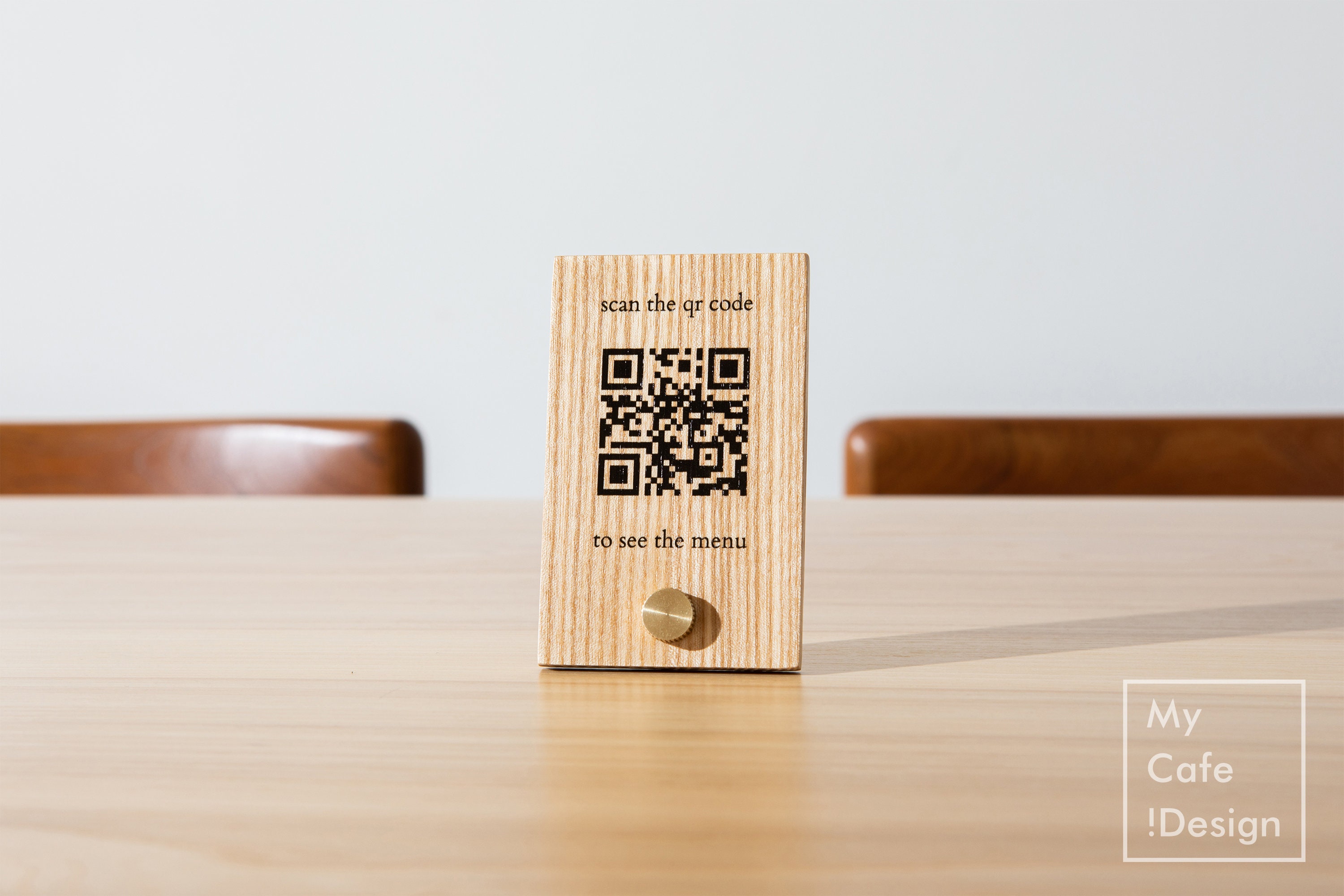 QR-Code-Schilder-Set aus Holz, QR-Code-Menübestellung, QR-Code ...