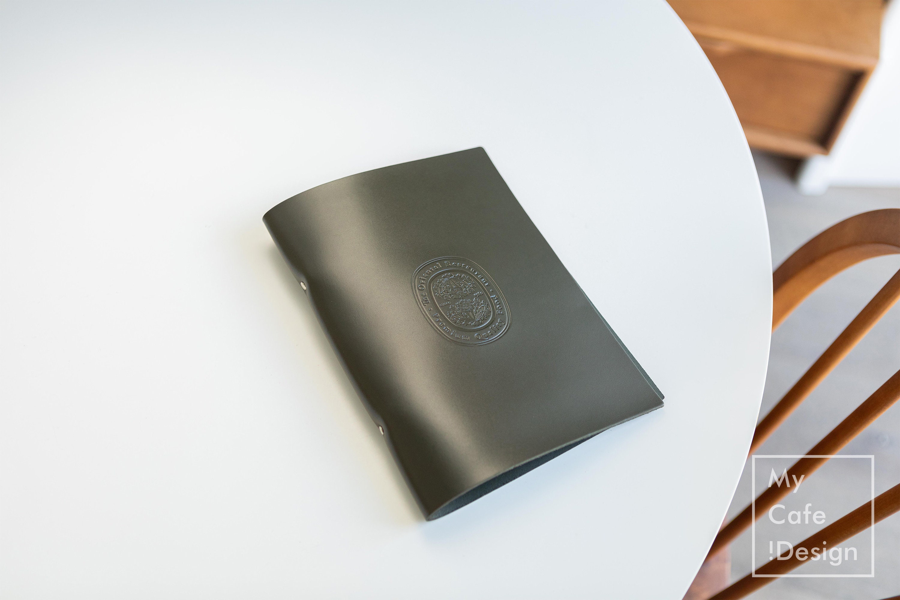 Leather Menu Cover: Personalized Menu Book for Restaurant, Cafe & Bar ...