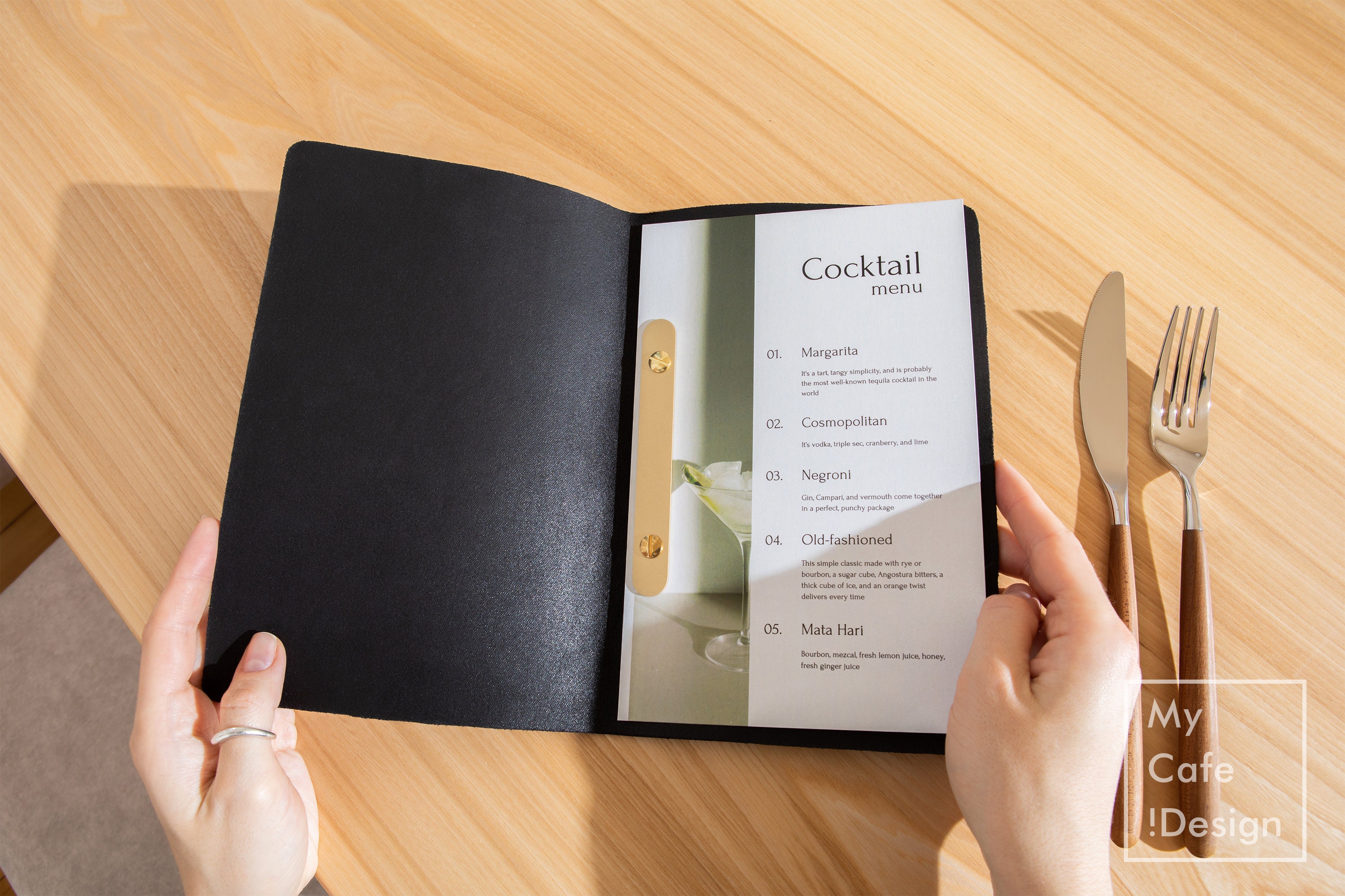 Restaurant Menu Cover, Leather Menu Holder, Porte Menu, Personalized ...