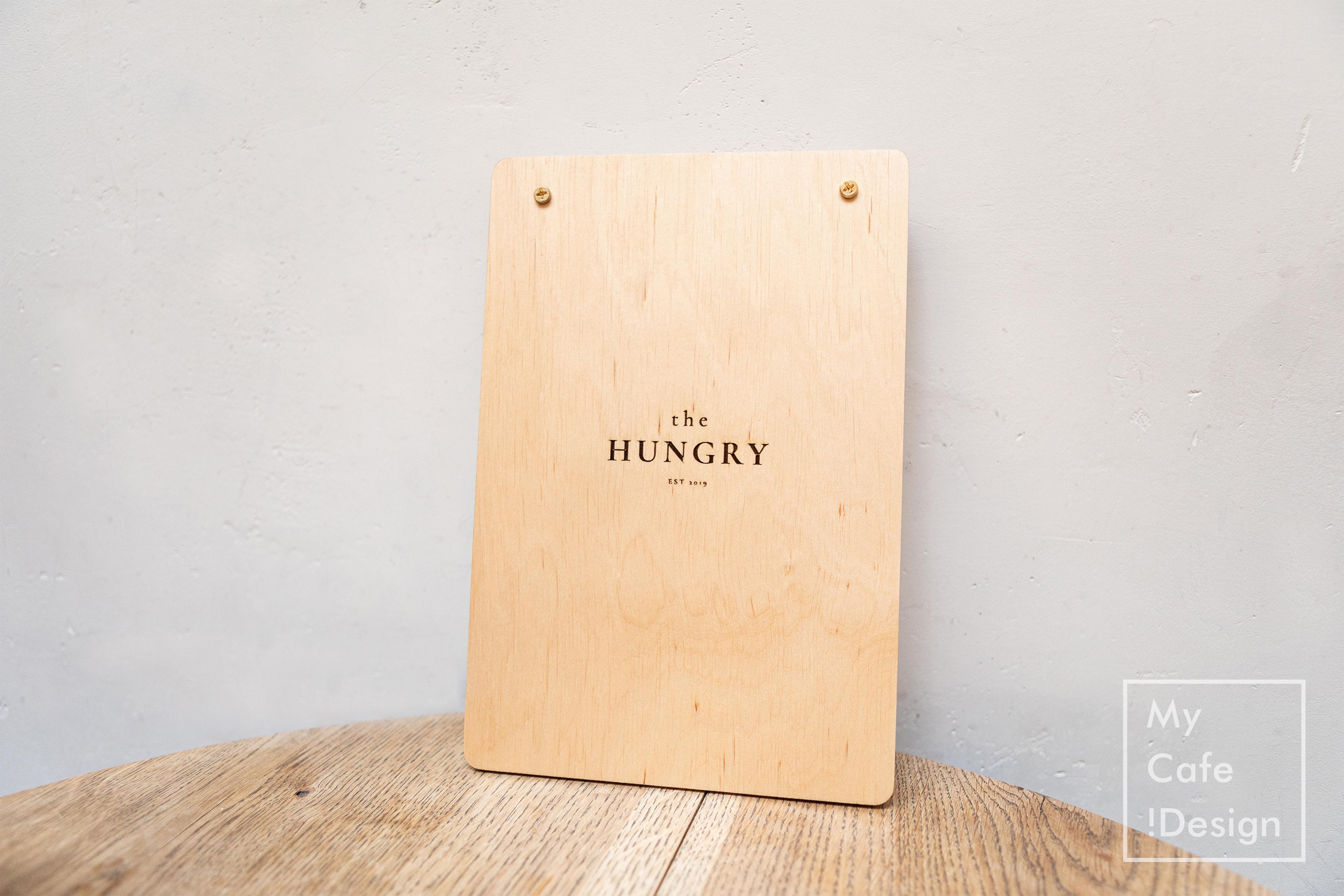 Personalized Wood Menu Holder: Beverage Menu Board for Restaurant, Cafe ...