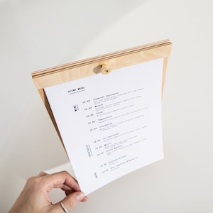 Wooden Menu Holder Stand, Table Menu Wedding Sign, Table Top Menu Board ...