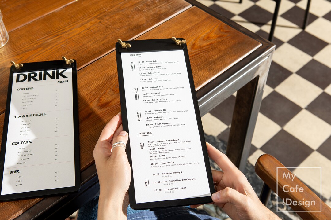 Wood Menu Board for Restaurant With Logo Engraving Option, Custom Menu ...