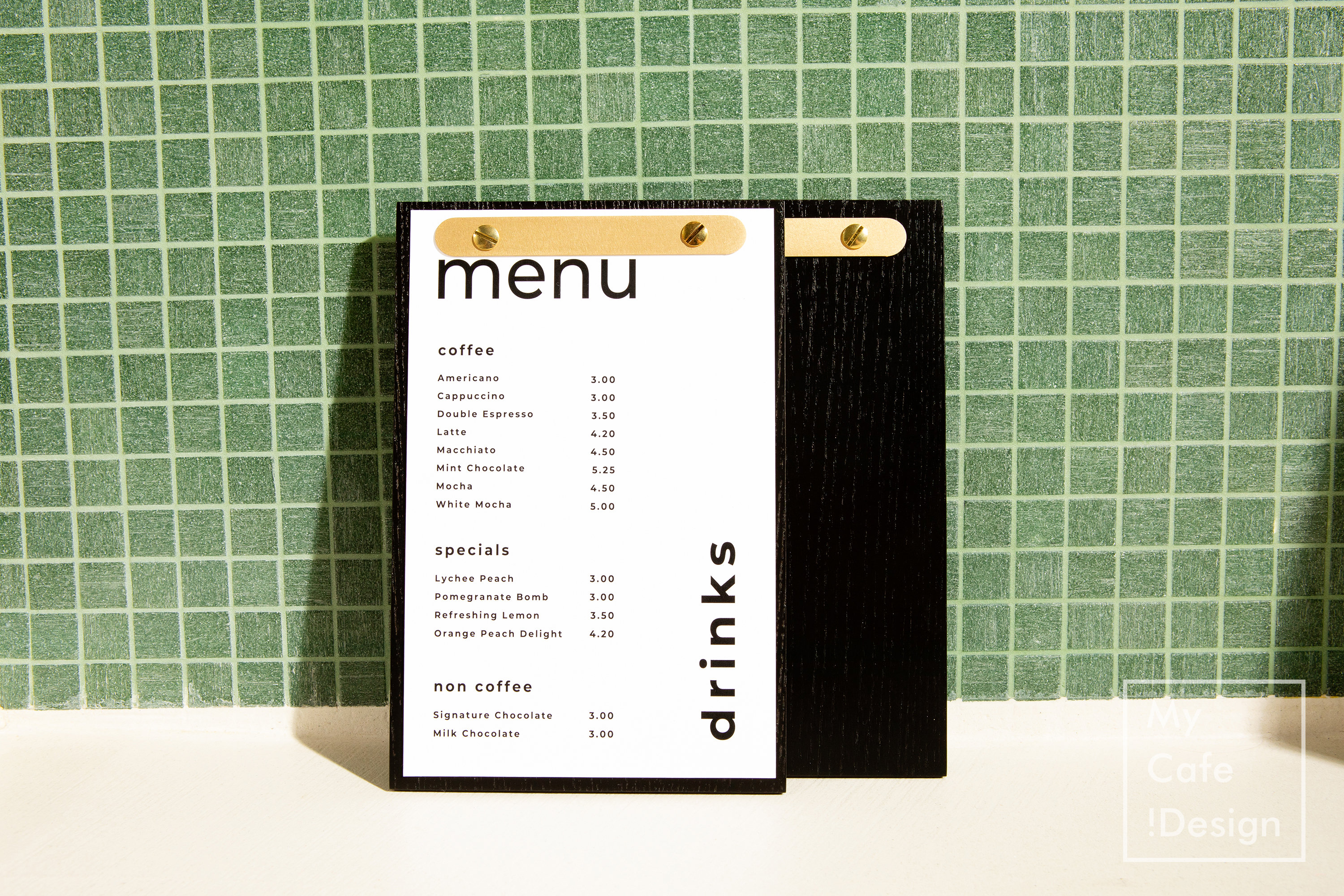 Wood Menu Holder, Personalized Menu Board, Custom Restaurant Menu, Cafe ...