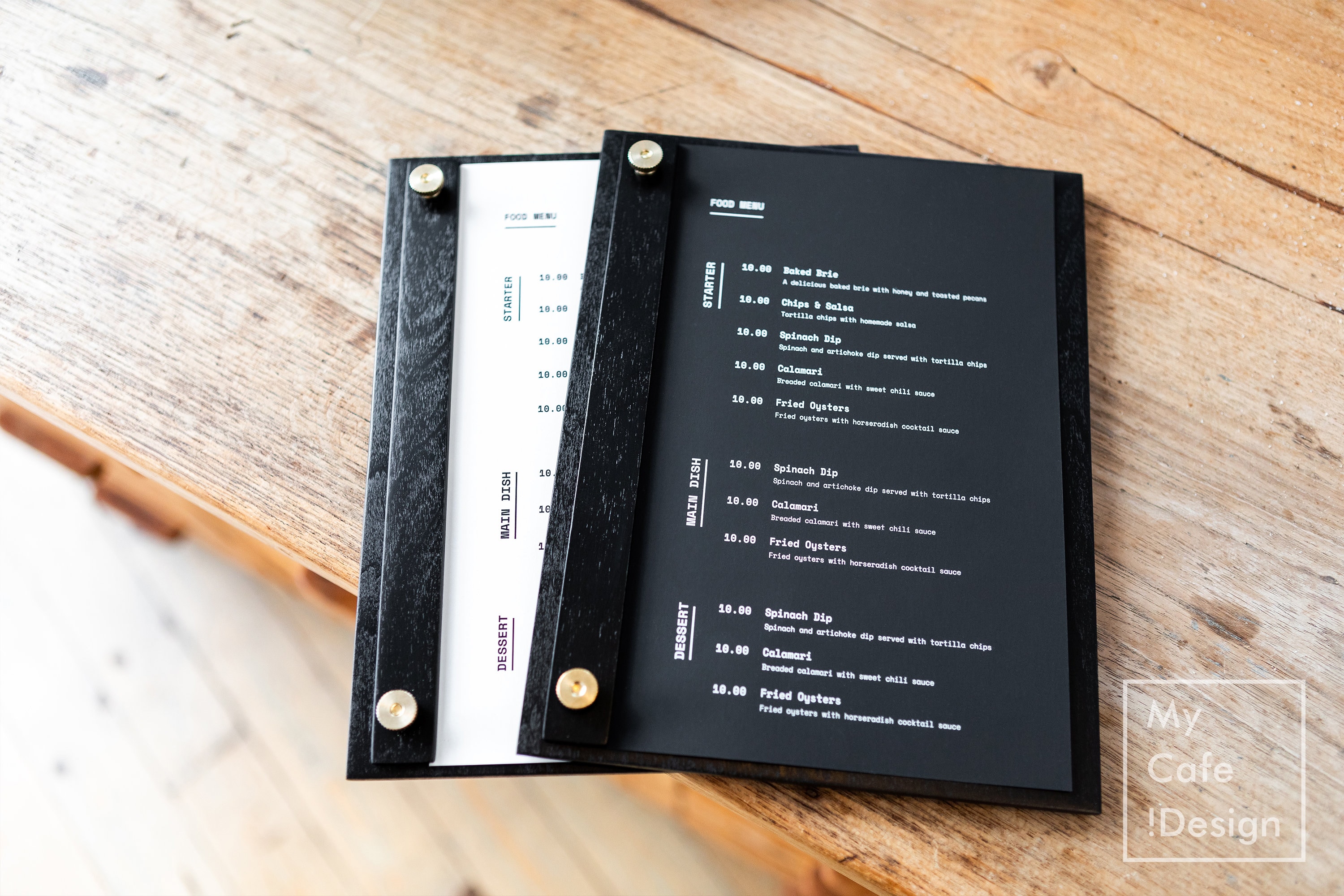 Personalized Menu Holder, Wood Menu Board, Restaurant Menu Cover, Cafe ...