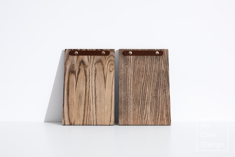 Wooden Menu Cover Wood Menu Holder Engraved Menu Holder Restaurant ...