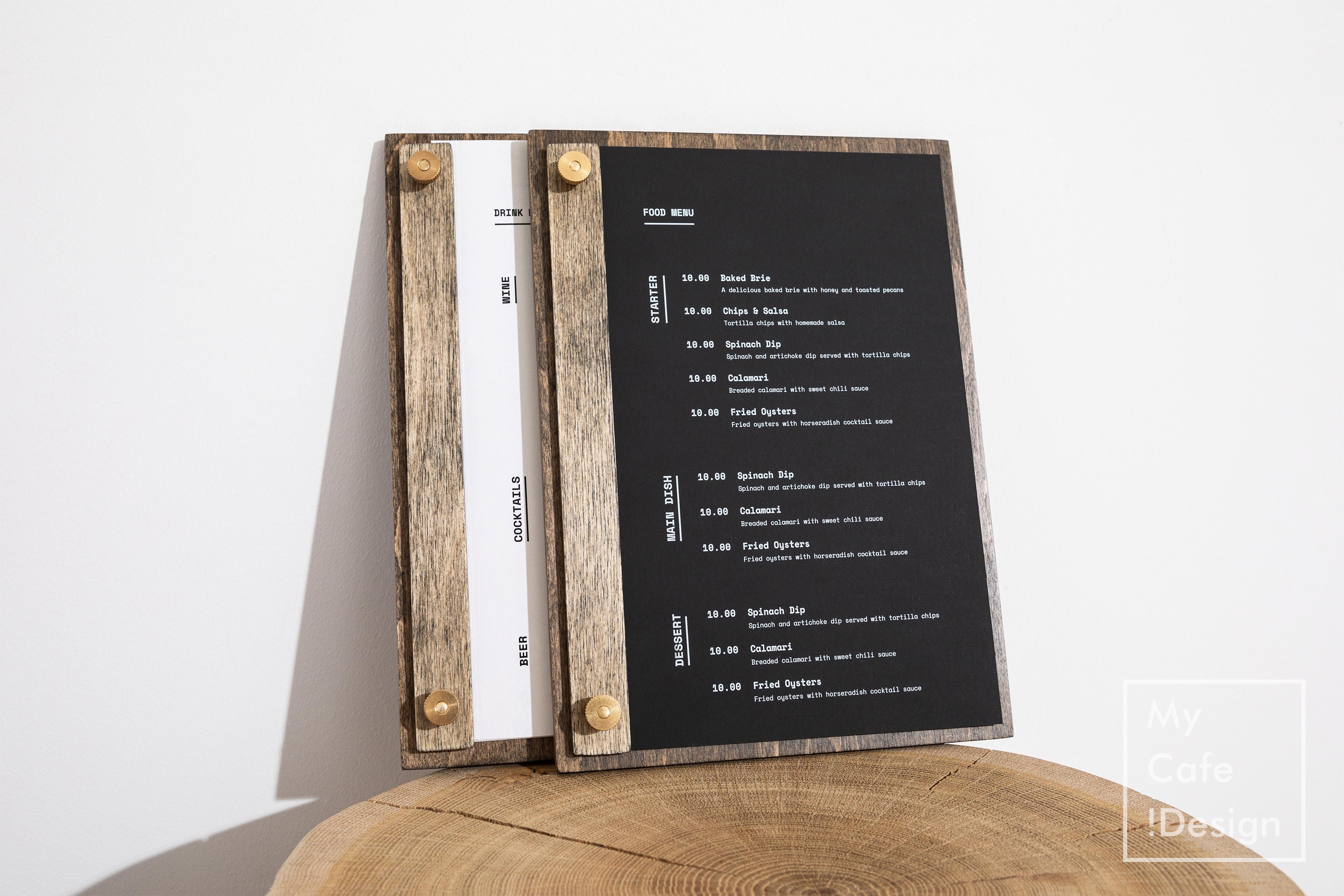 Wood Menu Holder Wooden Menu Cover Menu Clipboard Wedding Clip Board ...