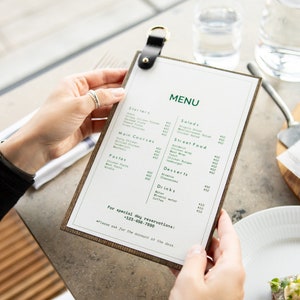 Wooden Menu Board for Restaurant, Custom Menu Holder, Wood Bar Menu ...