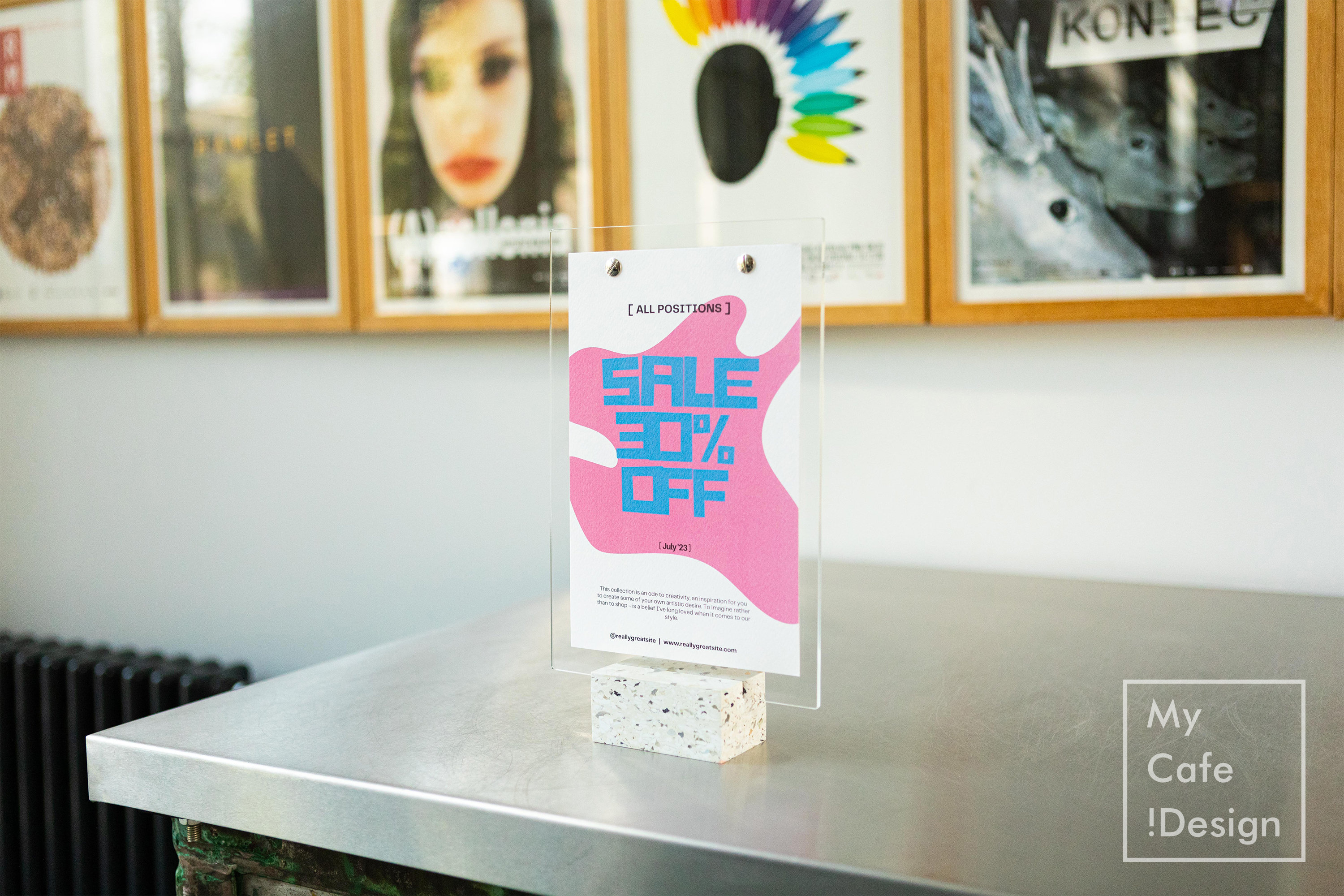 Table Top Display Stand, Menu Holder, Acrylic Sign Holder, Table Tent ...