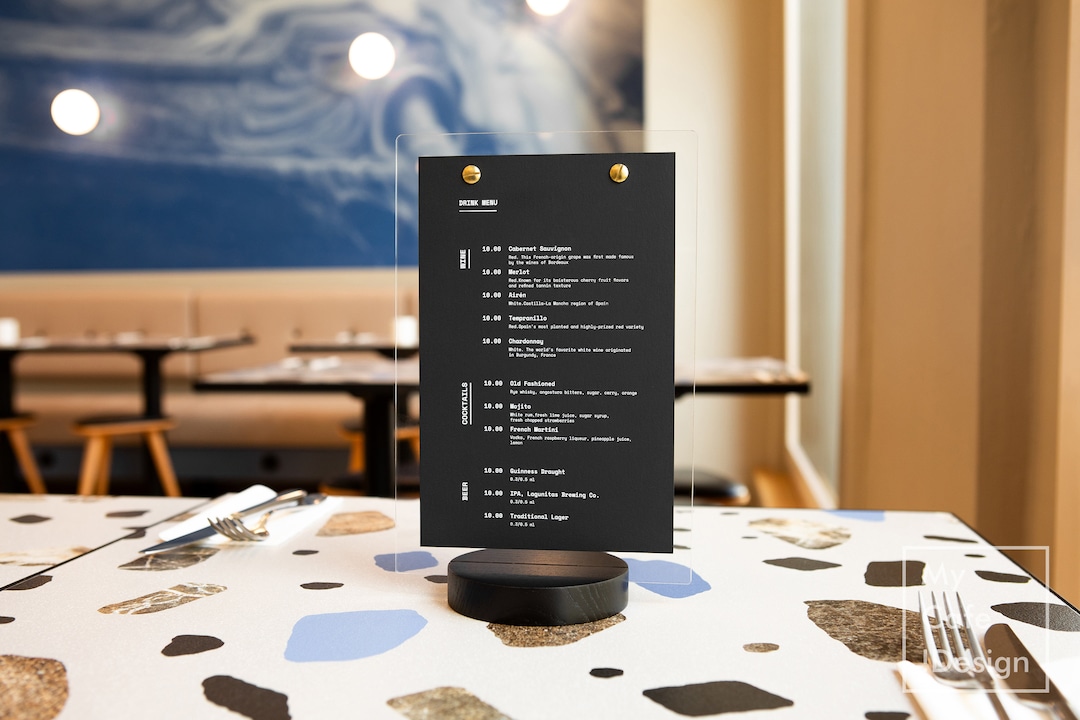 Acrylic Table Top Display Stand, Menu Holder, Table Tents for ...